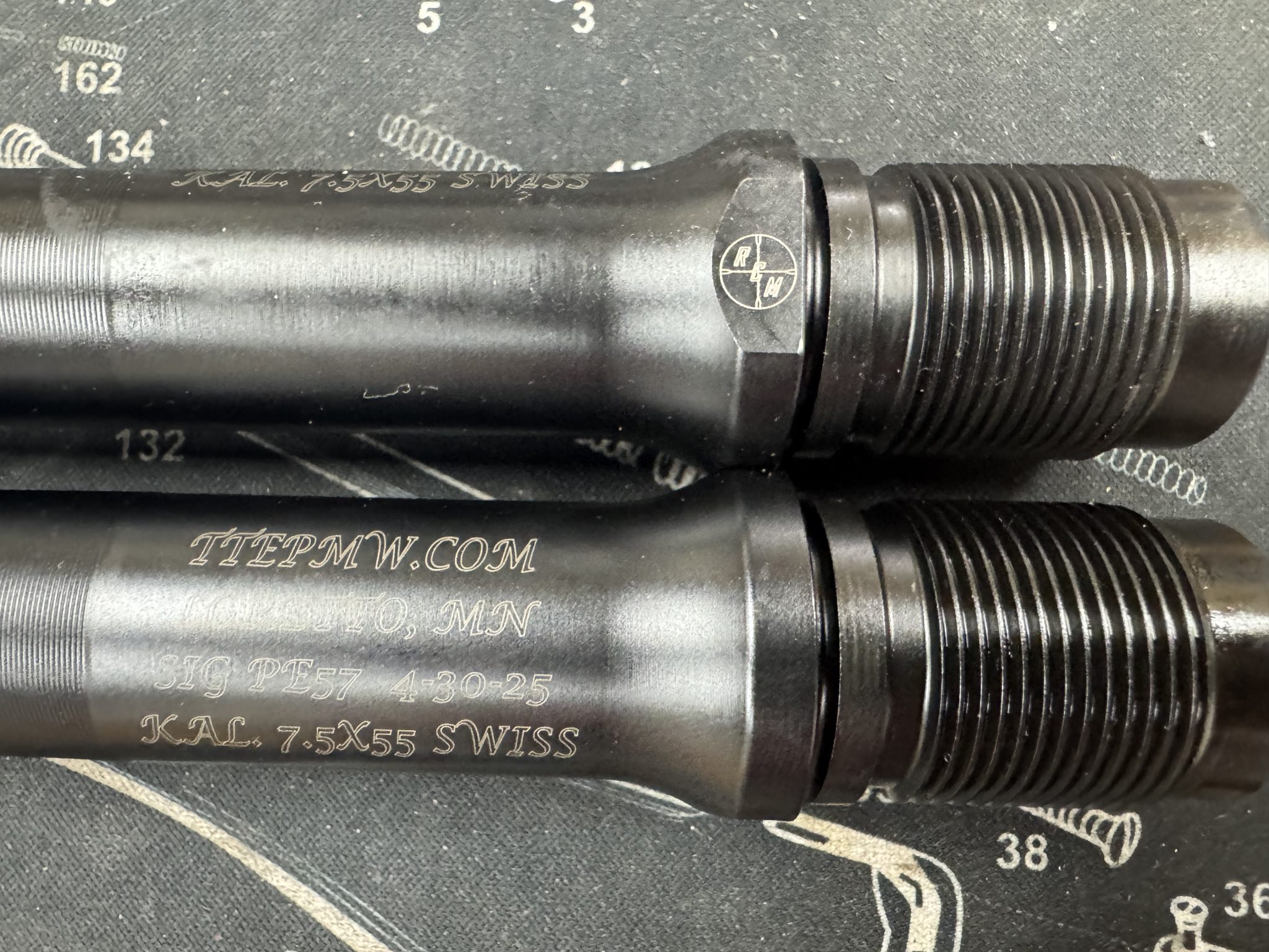 PE57 7.5×55 Swiss Hammer Forged Barrel – TTE Precision Metalwerks